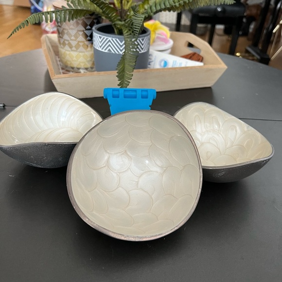 simplydesignz | Kitchen | Set Of Tree Bowls Hand Made From India | Poshmark